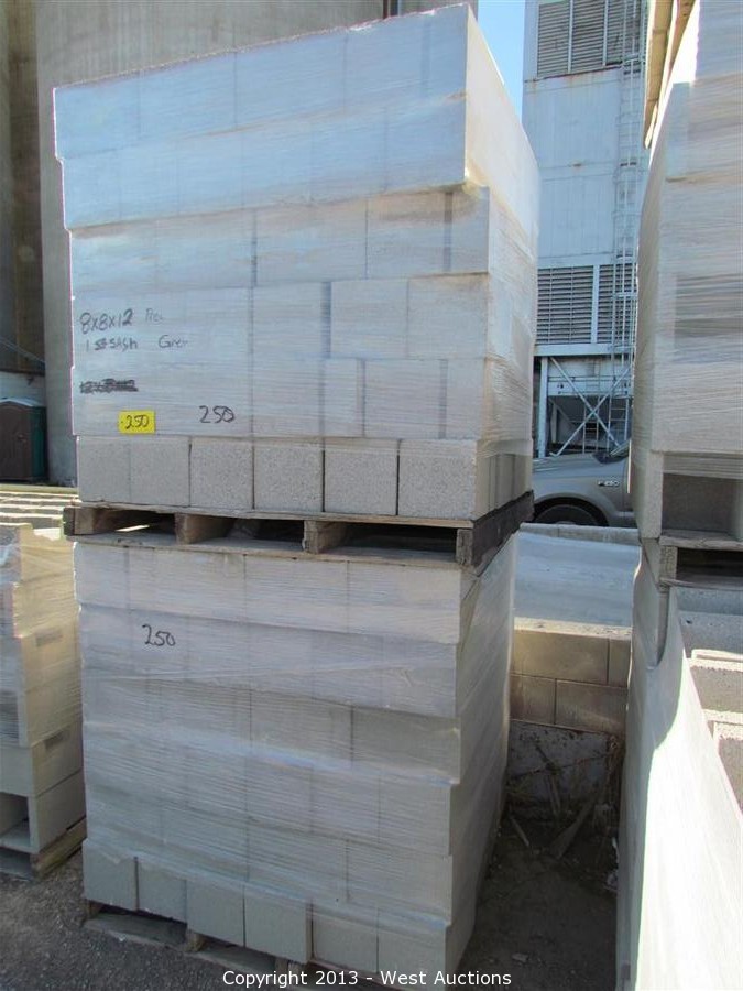 West Auctions - Auction: Stone Pavers, Concrete Blocks, and Retaining ...