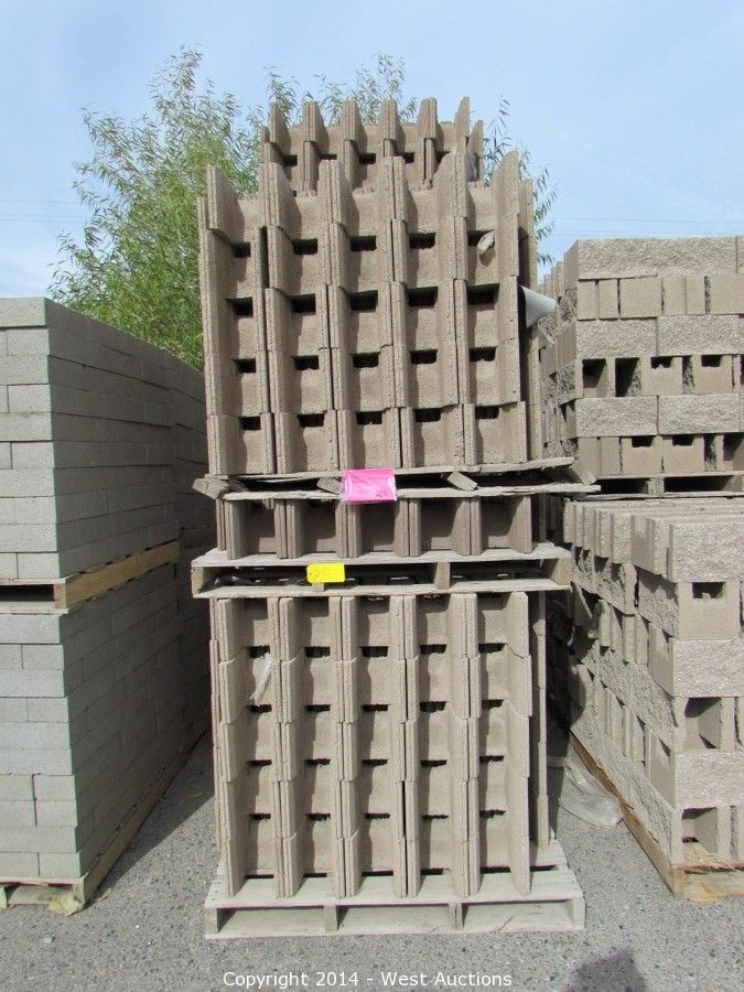 West Auctions - Auction: Stone Pavers, Concrete Blocks, and Retaining ...