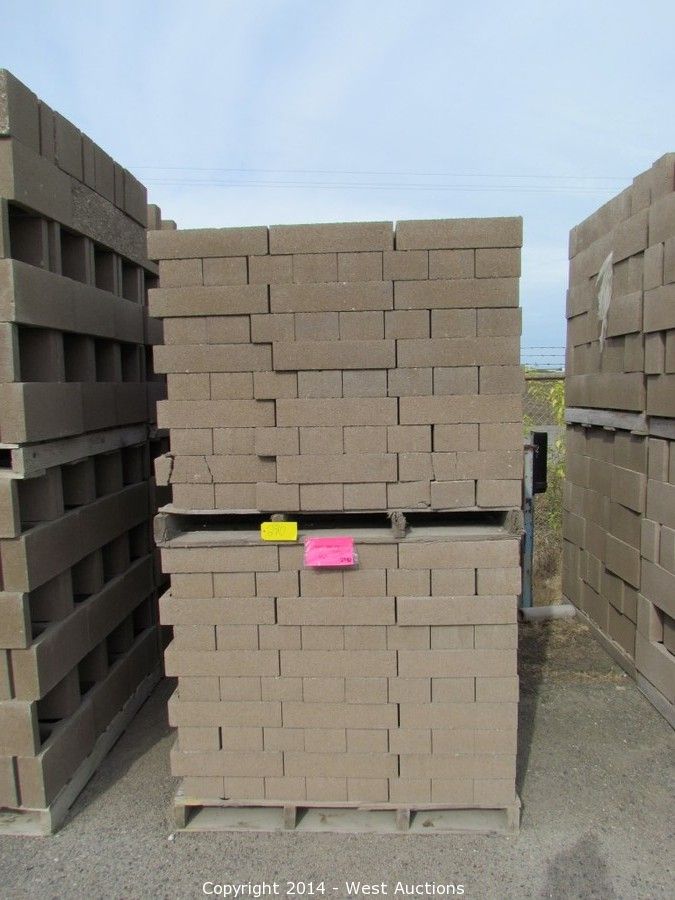 West Auctions - Auction: Stone Pavers, Concrete Blocks, and Retaining ...