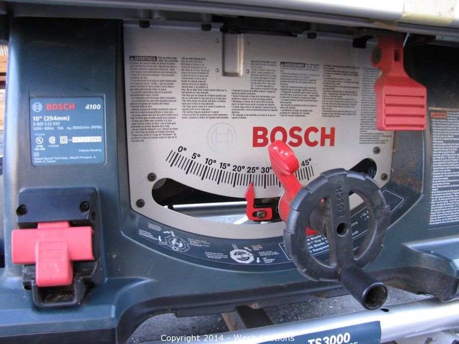 West Auctions - Auction: Test Auction DPW 1229 ITEM: Bosch 4100 10 ...