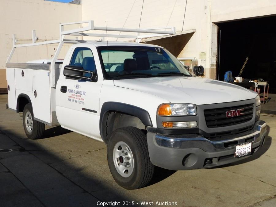 West Auctions - Auction: 2003 GMC Utility Truck, Forklifts, Machine ...
