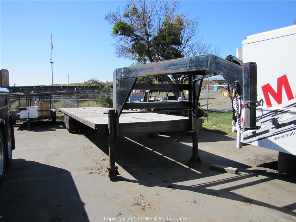 West Auctions - Auction: Two Gooseneck Utility Trailers and ...