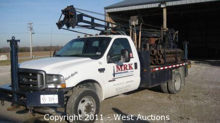 West Auctions - Auction: CME-45C Drill Mounted on 2003 Ford F550 Truck ...