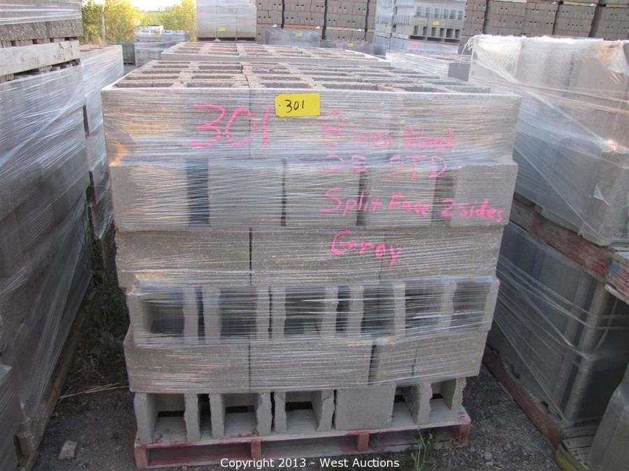 West Auctions - Auction: Stone Pavers, Concrete Blocks, and Retaining ...