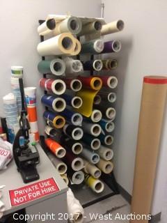 West Auctions - Auction: Surplus Auction of Sign & Imprint Shop and Assorted Items ITEM: Rack ...