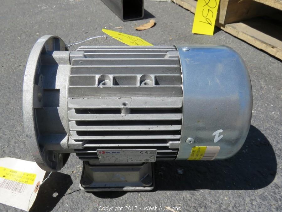 West Auctions - Auction: Surplus Equipment, Motors and Tools ITEM: ICME ...