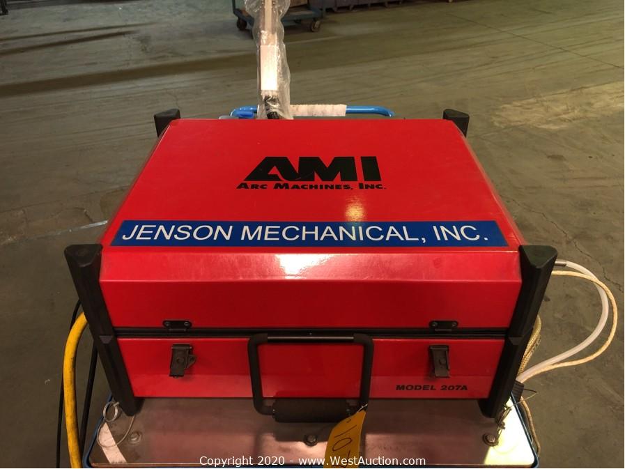 West Auctions - Auction: JMI Removed Lots ITEM: AMI Arc Orbital Welder ...