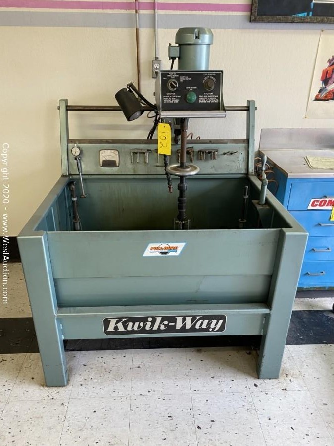 West Auctions - Auction: Cub's Garage Auction ITEM: Kwik-Way Honing Machine