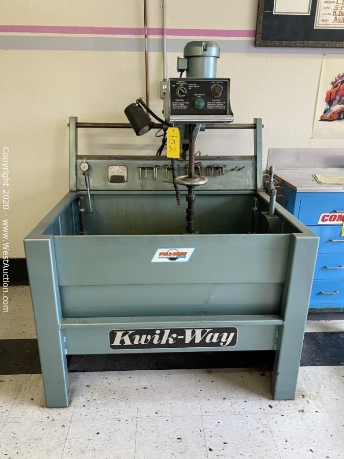 West Auctions - Auction: Cub's Garage Auction ITEM: Kwik-Way Honing Machine