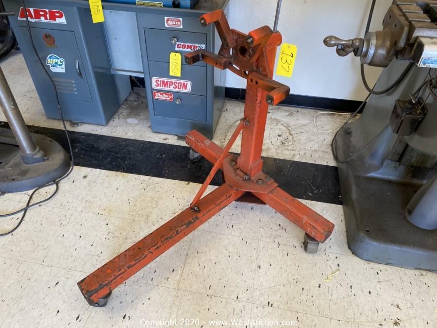 West Auctions - Auction: Cub's Garage Auction ITEM: Engine Stand