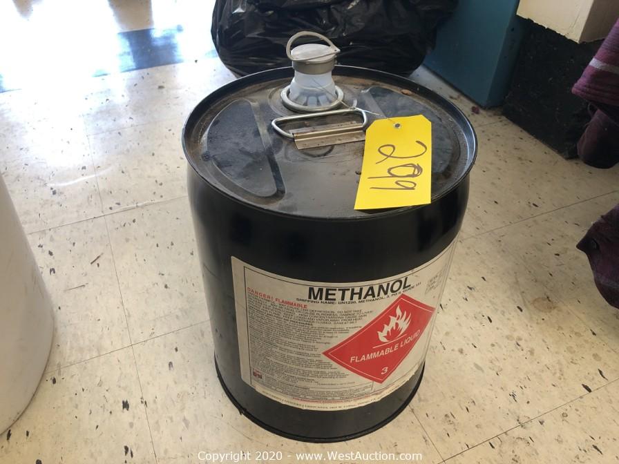 West Auctions - Auction: Cub's Garage Auction ITEM: Methanol Canister