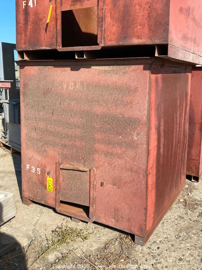 West Auctions - Auction: International Box Truck, 20ft Flatbed Trailer ...