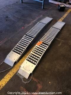 West Auctions - Auction: K3M Corp ITEM: (2) Haul Master Tri-Fold Load Ramps