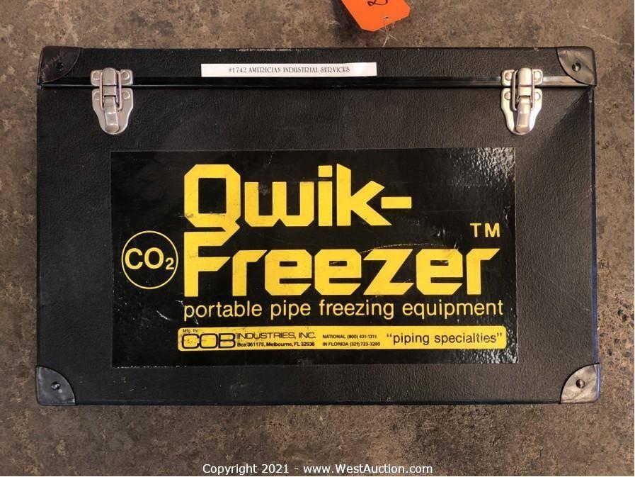 West Auctions - Auction: K3M Corp ITEM: Qwik-Freezer CO2 Portable Pipe ...