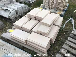 West Auctions - Auction: Surplus Decorative Cast Stone Wall Caps, Sills ...