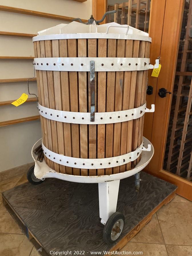 West Auctions - Auction: Online Auction of Excess Equipment From Winery ...