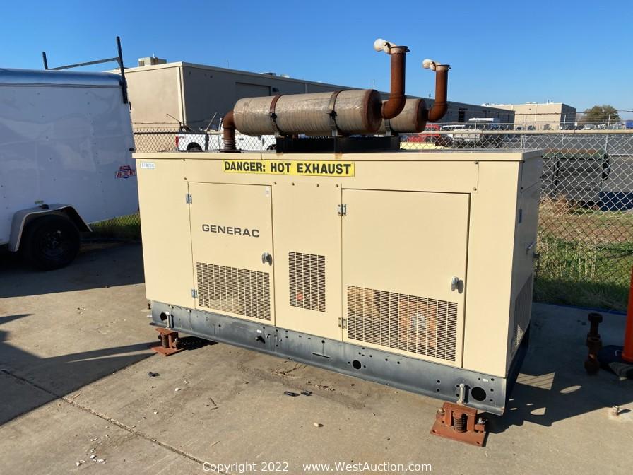 West Auctions - Auction: Generac Natural Gas Generators and Generac ...