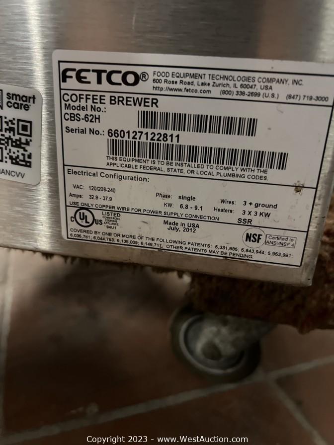 West Auctions - Auction: Surplus Commercial Restaurant Equipment ...