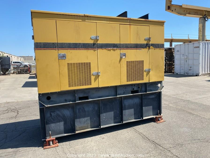 West Auctions - Auction: 1996 200kW CAT Diesel Generator with Transfer ...